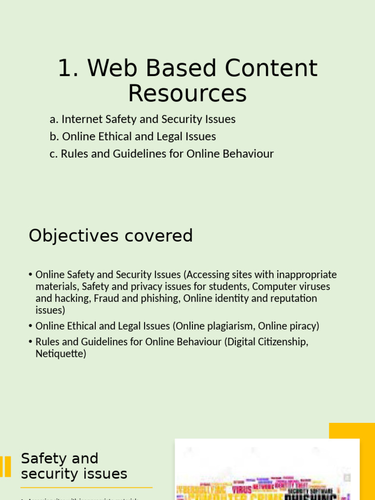 Online Safety and Digital Citizenship Guide | PDF | Computer Security ...