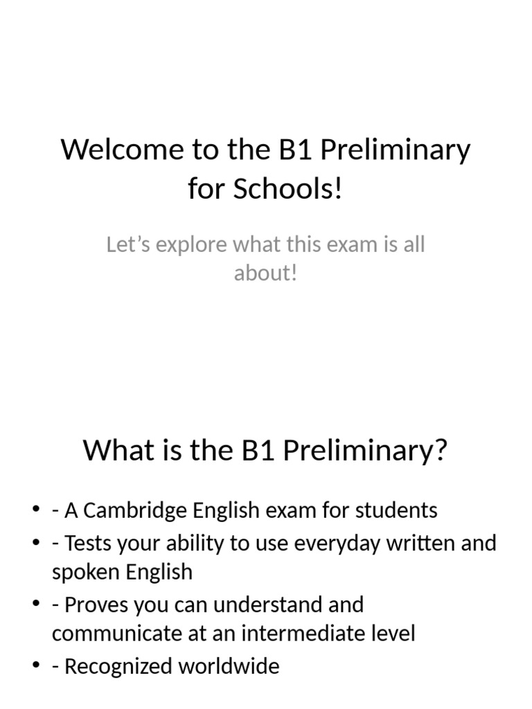 B1 Preliminary Reading Writing Diagnostic | PDF
