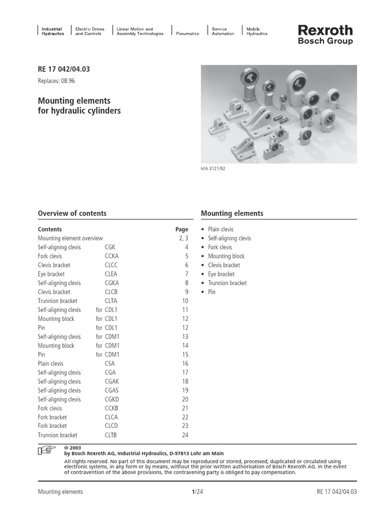 Mounting Types Re17042 2003 04 | PDF | Screw | Metalworking