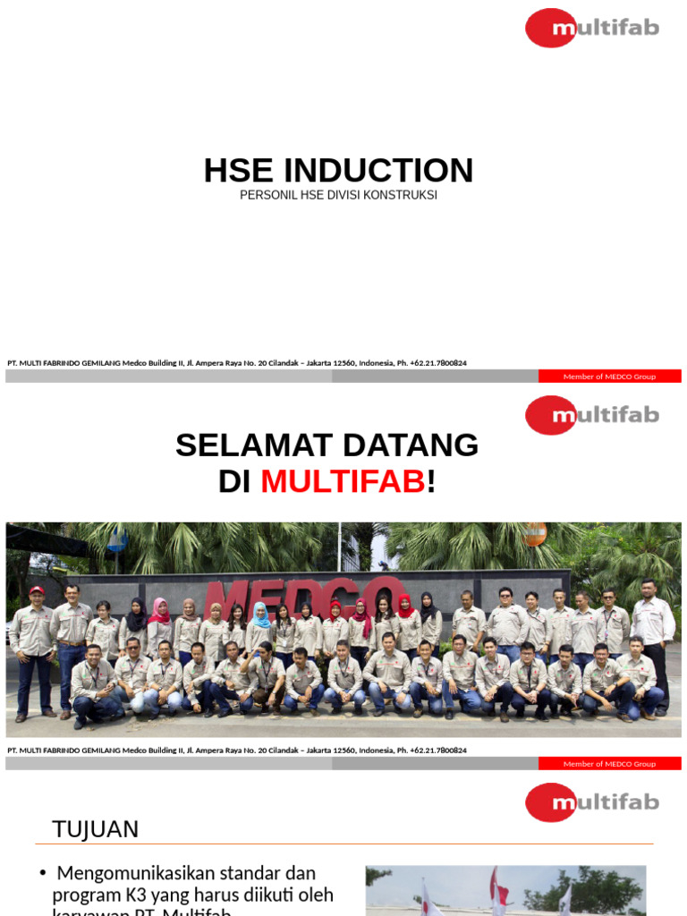 Hse Induction - Hse Baru | PDF