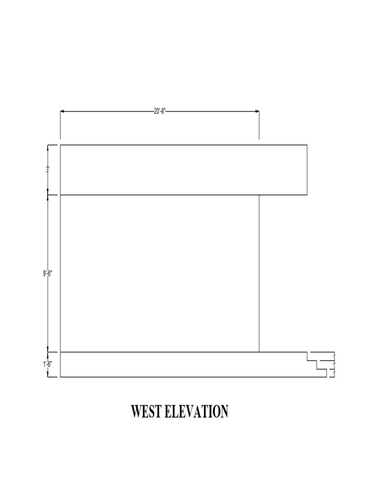 West Elevation Dimensions Overview | PDF