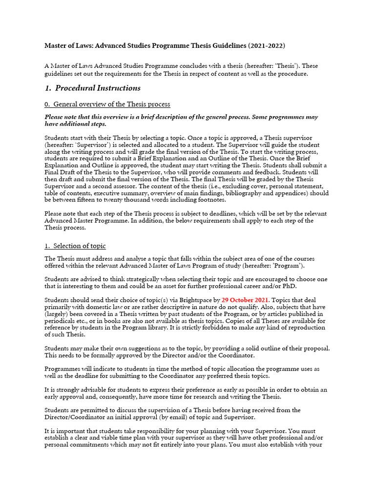 Thesis Protocol 2021-2022 | PDF | Thesis