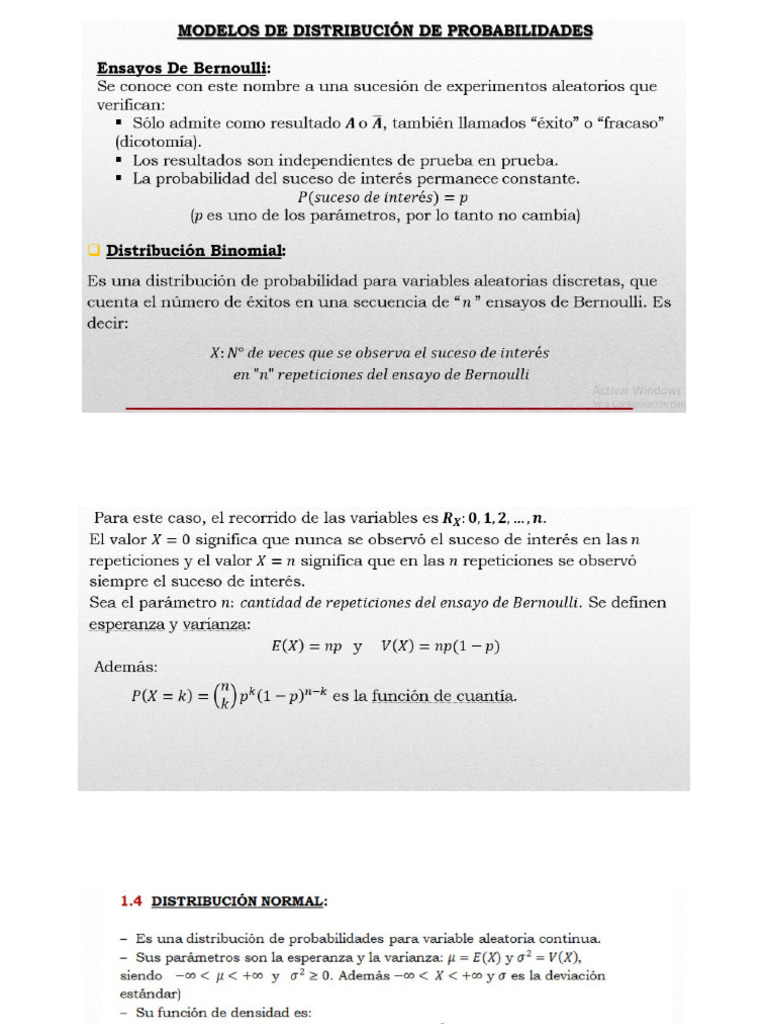Distribuciones binomial y Normal (1) | PDF