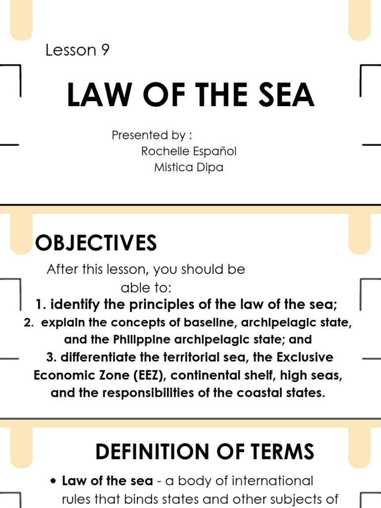 Principles of the Law of the Sea | PDF | Territorial Waters | Exclusive ...