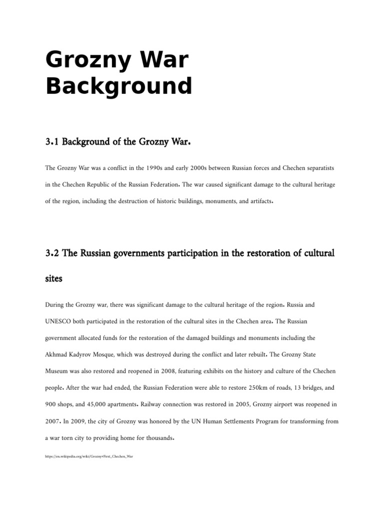 Grozny War | PDF