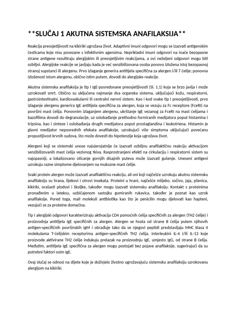 Opis Patogeneze Oboljenja 1 | PDF