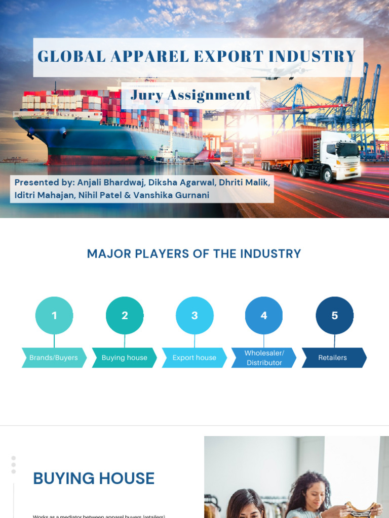 Apparel Export Merchandising Final | PDF | Clothing | Procurement