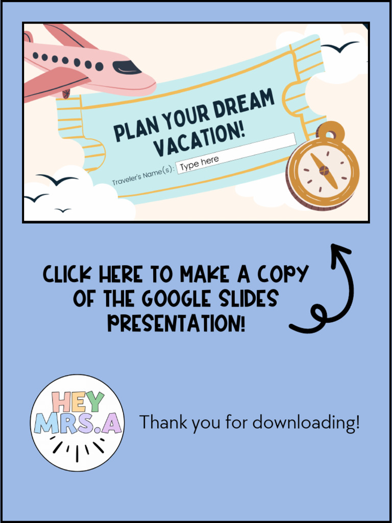 Click Here To Make A Copy of The Google Slides Presentation! | PDF