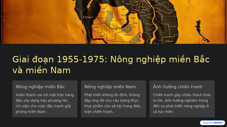 Giai-djoan-1955-1975-Nong-nghiep-mien-Bac-va-mien-Nam | PDF