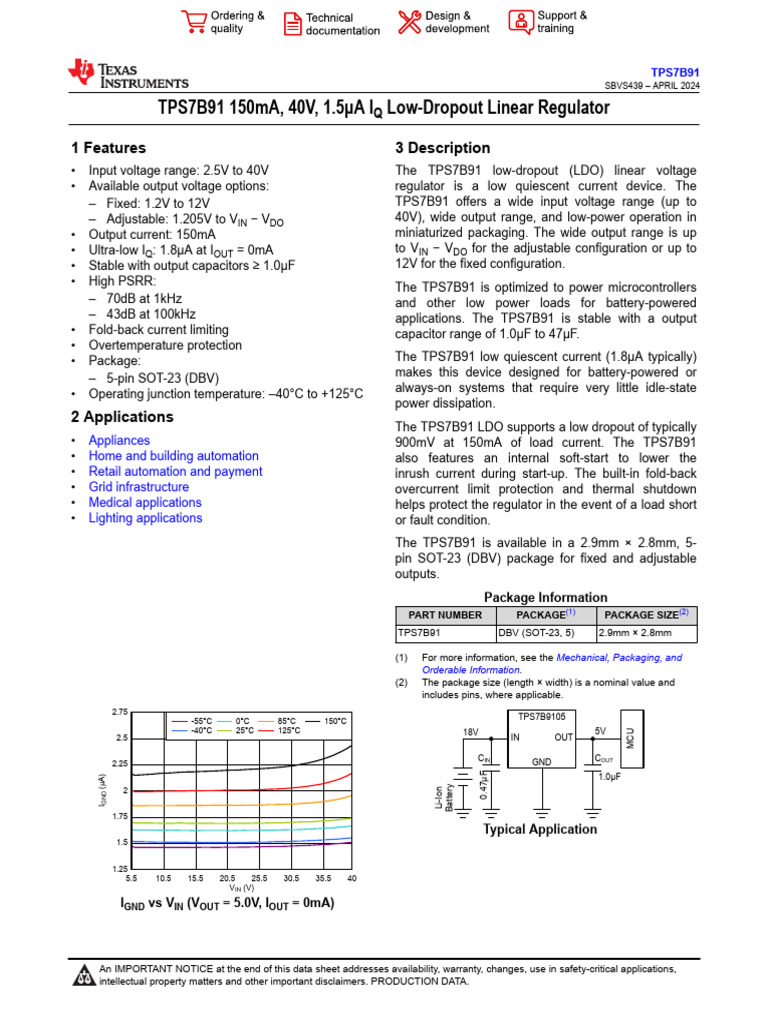Tps 7 B 91 | PDF | Electrostatic Discharge | Electrical Engineering