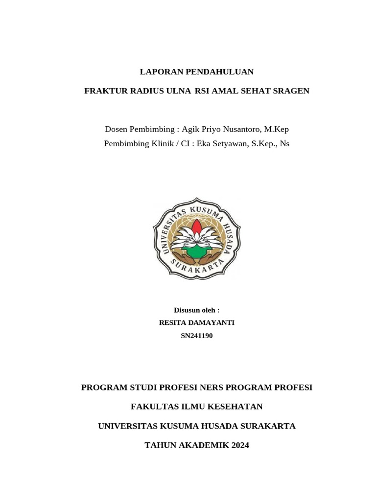 LP FRAKTUR RADIUS ULNA Salinan | PDF