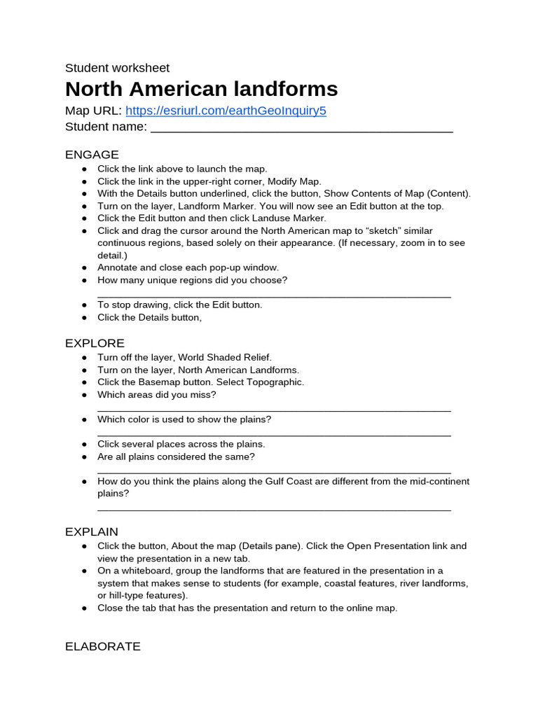 5 North American Landforms | PDF | Earth Sciences