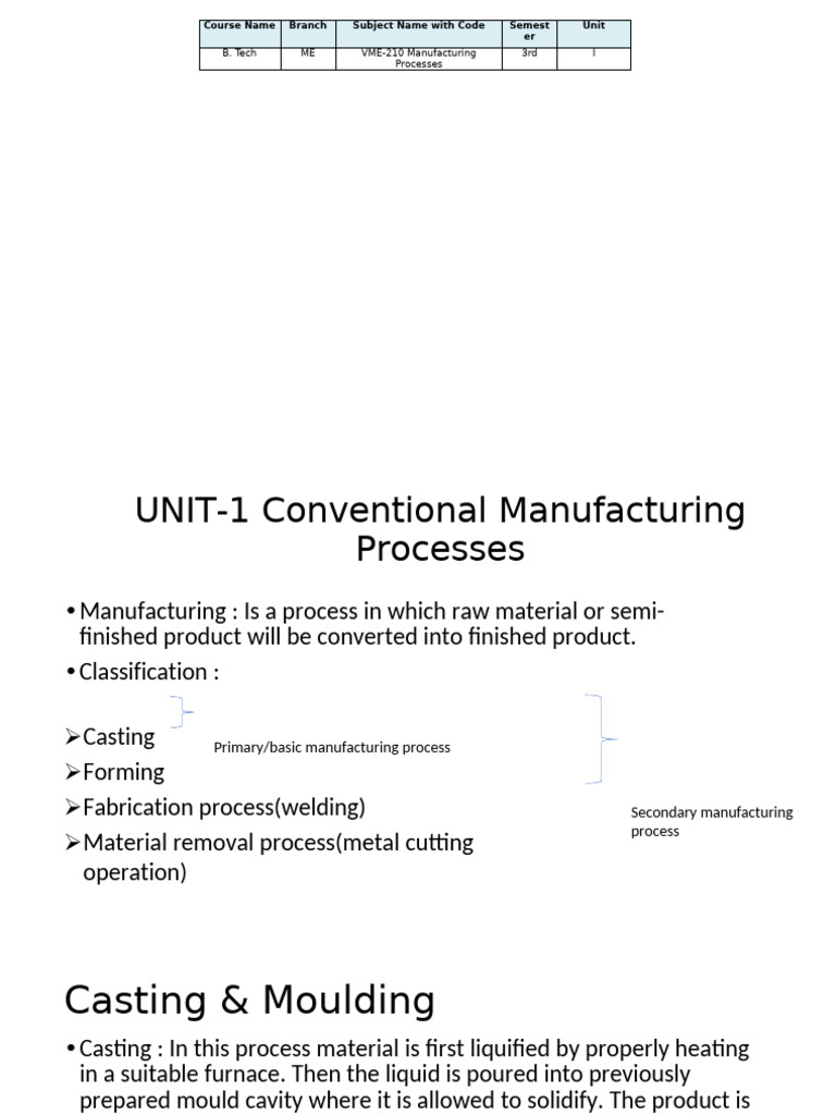 Casting, Forging, and Machining Overview | PDF | Forging | Sheet Metal