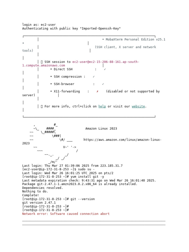 MobaXterm Rcbgit 20250327 092955 | PDF | Secure Shell | Software Engineering