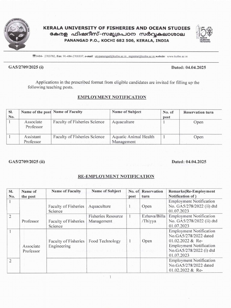 Notification 1 | PDF