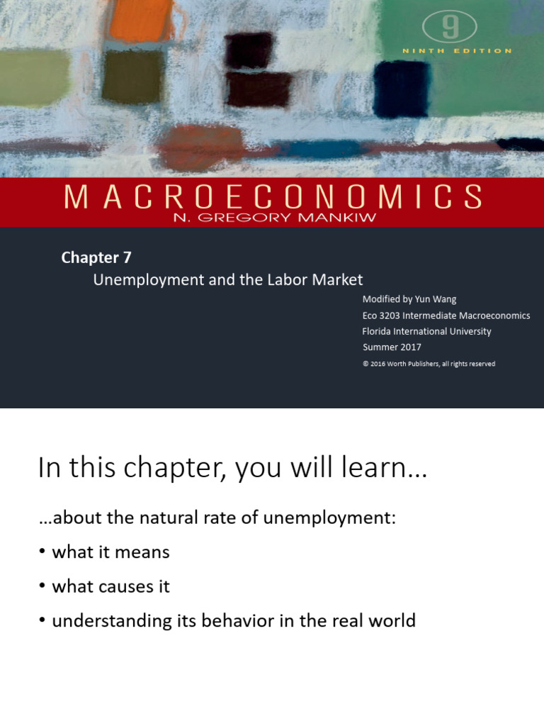 Macrochapter7 Unemployment and The Labor Market | PDF | Unemployment ...