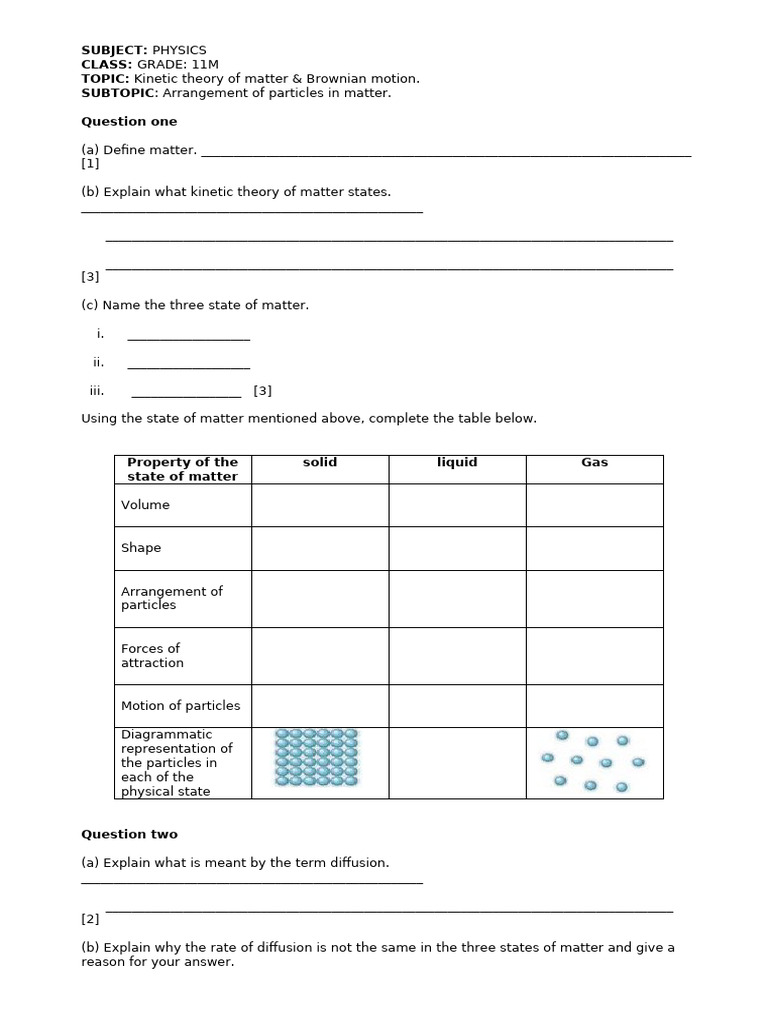 Kinetic Theory Questions 11K | PDF | Evaporation | Matter