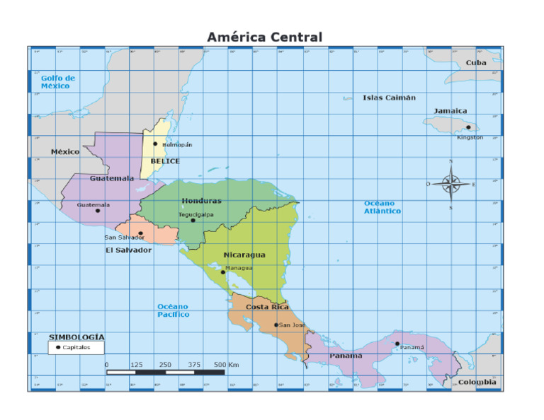 Mapa Actual de America Central | PDF