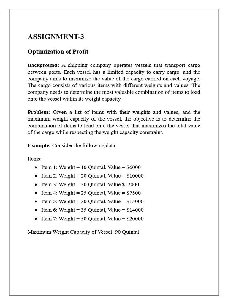 Assignment3 Greedy Method | PDF | Software Engineering | Applied Mathematics