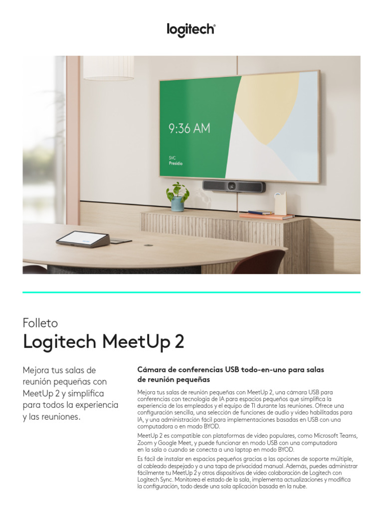 Meetup2 Datasheet | PDF | USB | Videotelefonía