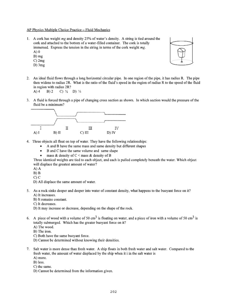 Fluids MCQ | PDF