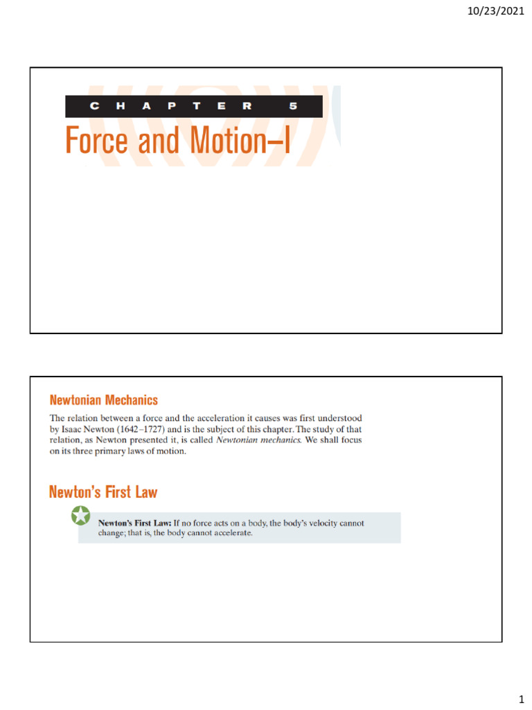 Understanding Newton's Laws of Motion | PDF