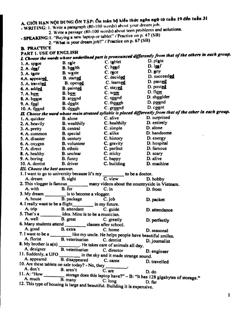 Đề cương CK2 anh 8 | PDF