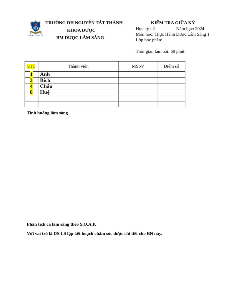 DLS TH1-HK2-2024-đọt 2 CLS ST3-Nhóm 4B | PDF