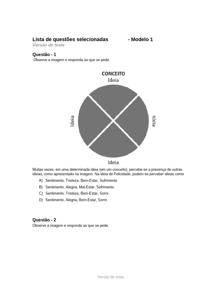 Lista Questoes Selecionadas 16-04-2025 14h17min | PDF