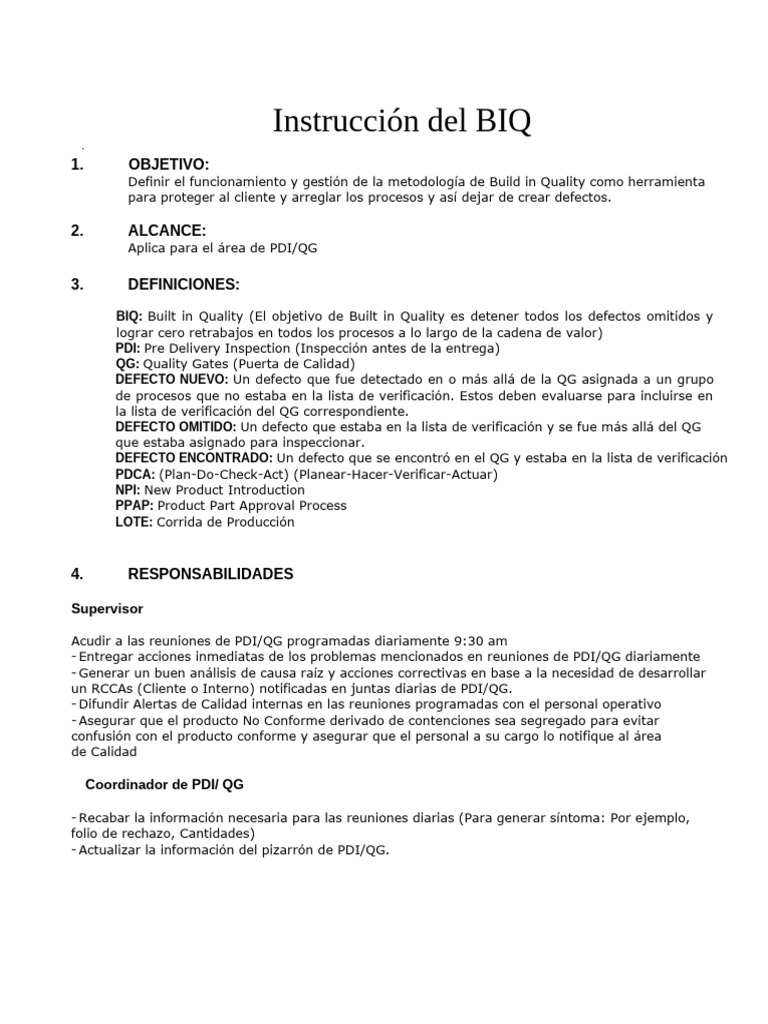 Metodología BIQ: Gestión de Calidad | PDF | Blog