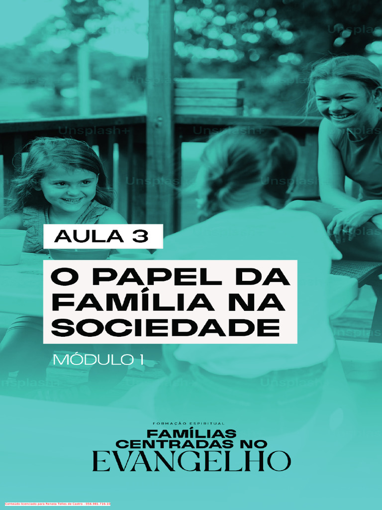 Aula3 Opapeldafamlianasociedade | PDF | Deus | Família