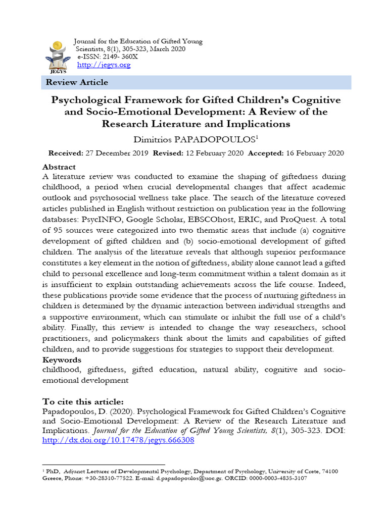10 17478-Jegys 666308-970998 | PDF | Gifted Education | Developmental ...