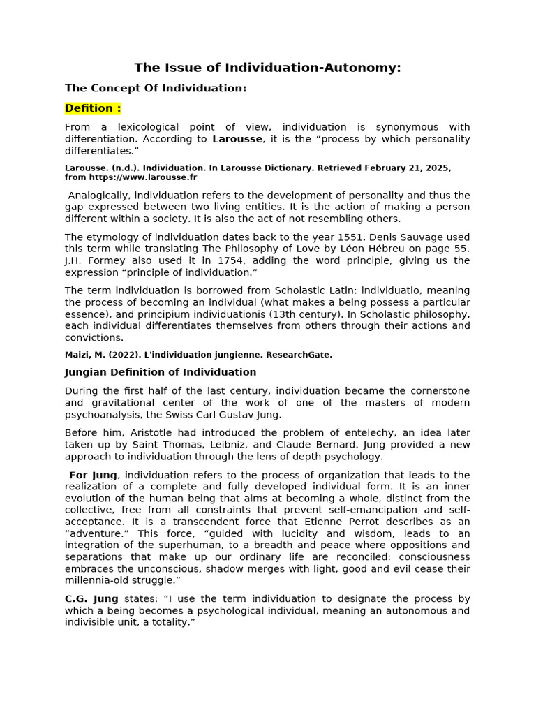 The Issue of Individuation-Autonomy (Case Closed) | PDF | Adolescence ...