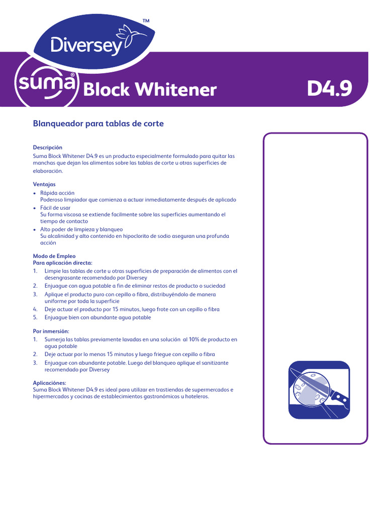PIS-Suma Block Whitener-A4-es-AR HRNC | PDF | Blanqueador | Agua