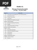 2025 JSSE EXAMINATION TIME TABLE - Final | PDF