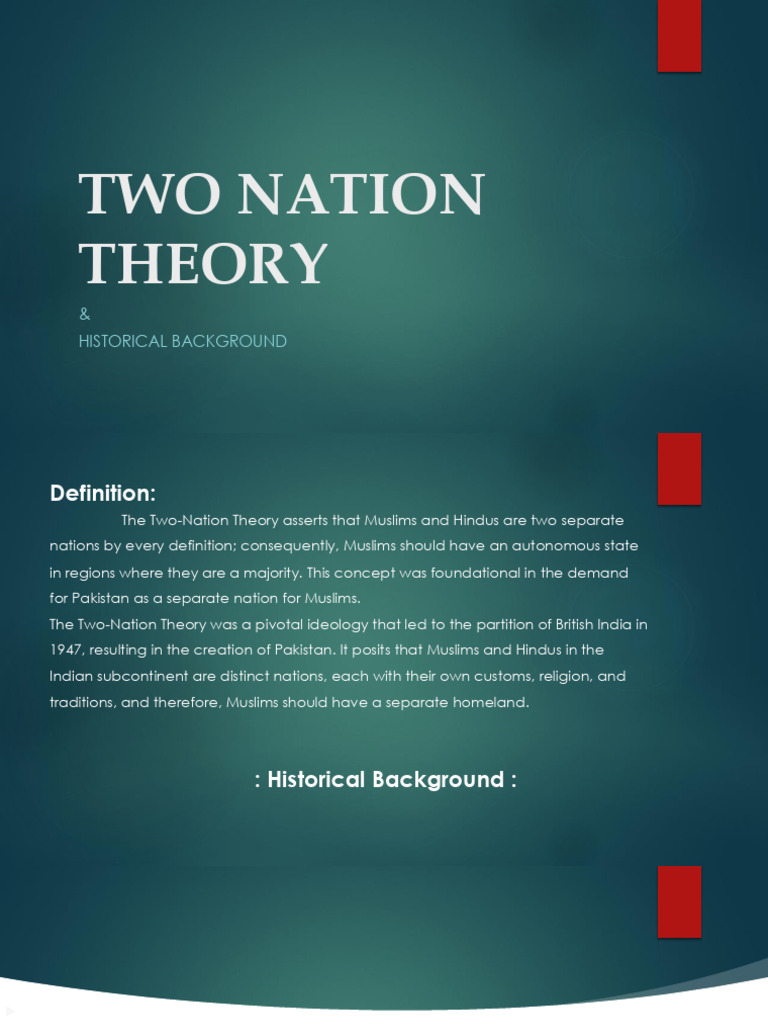 Two Nation Theory .... Ideology Constitution Pakistan | PDF | Two ...
