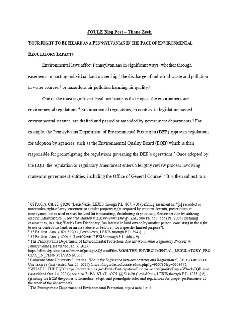 PA DEP Permit Hearing Process | PDF | Easement | Lexis Nexis