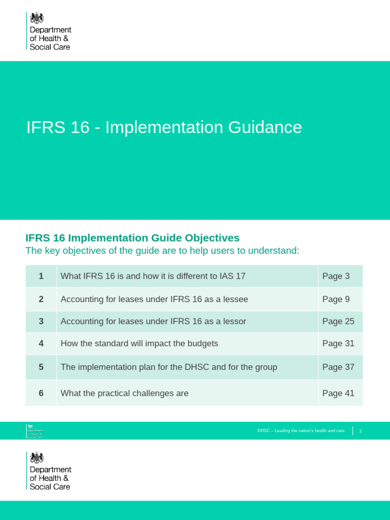 IFRS 16 Implementation Guidance Overview | PDF | International ...