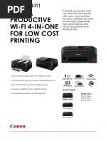 Canon Pixma Printer G3010 Specifications | PDF