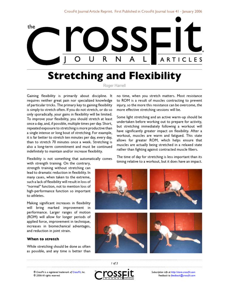 41 06 Stretch Flexibility-1 | PDF | Flexibility (Anatomy) | Strength ...