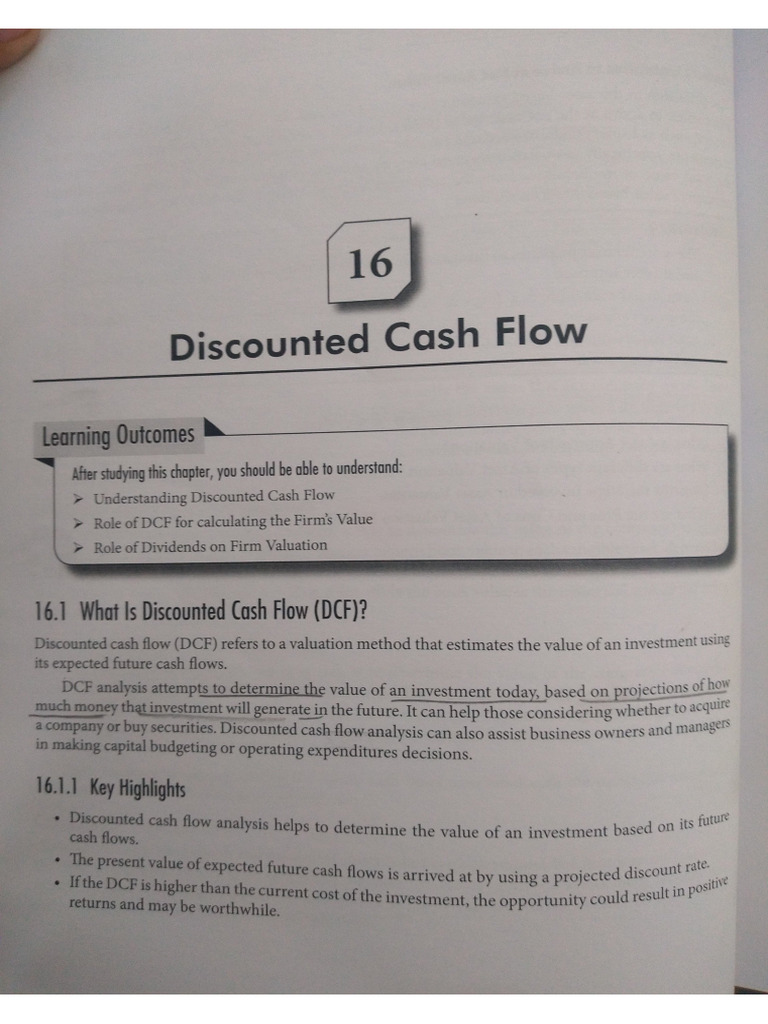 Discounted Cash Flow | PDF