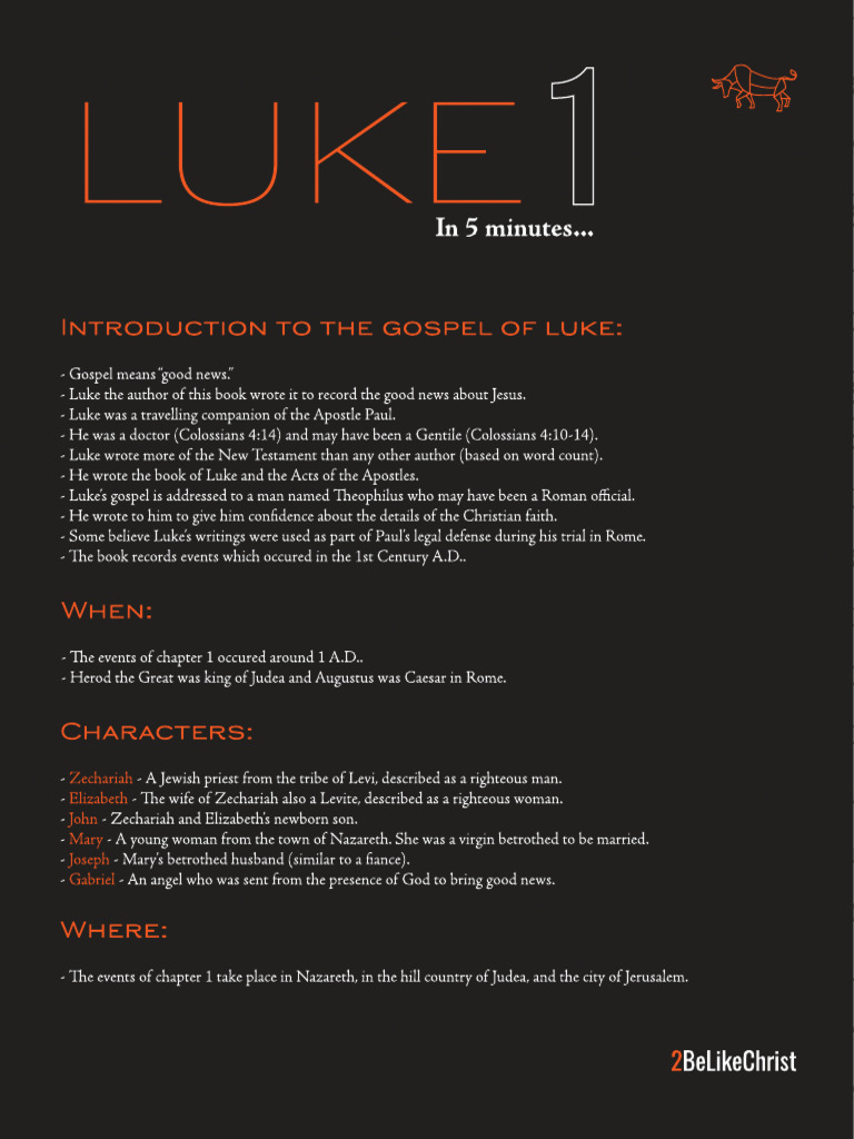 LUKE 1 in 5 MINUTES | PDF