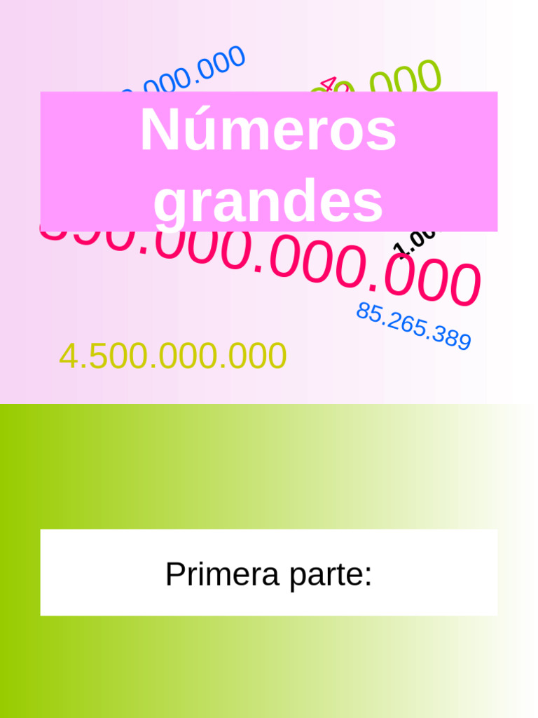 Números Grandes | PDF