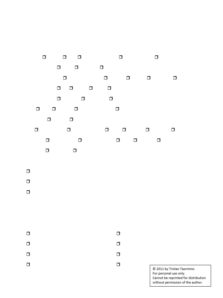 Open Relationship Checklist OU | PDF | Dominance And Submission ...