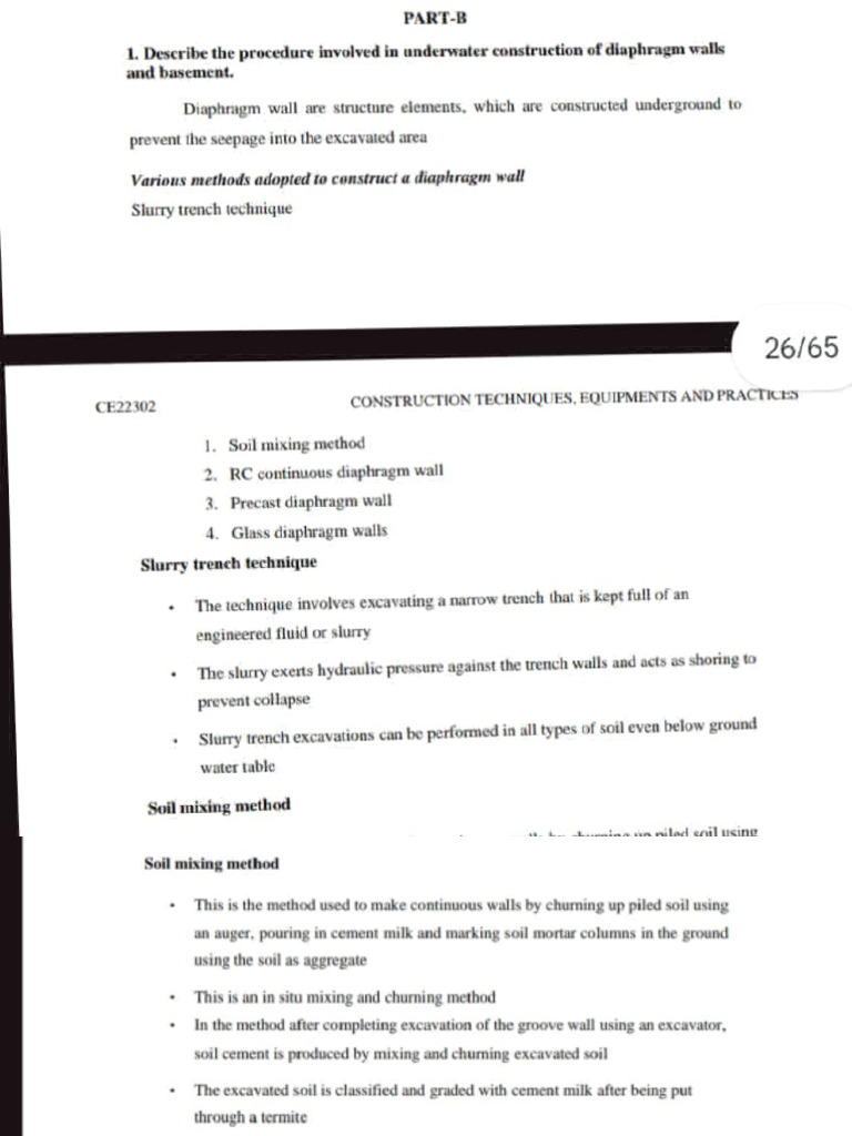 Diaphragm Wall | PDF | Concrete | Building Materials