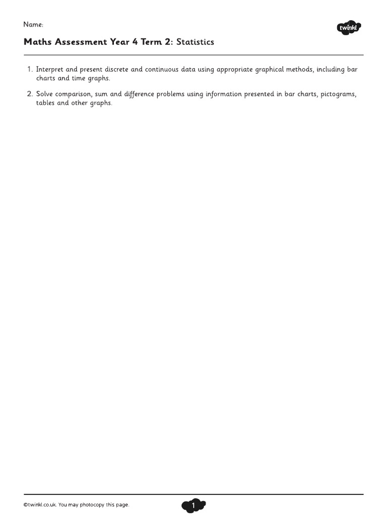 Year 4 Maths Assessment | PDF