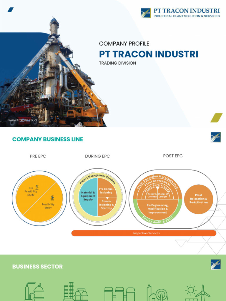 Compro Tracon PPT Nov 2024 - Industrial Trading - Compressed | PDF | Sustainable Technologies