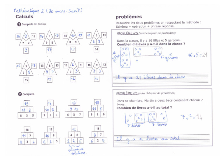 Correction Calculs Et Problemes | PDF