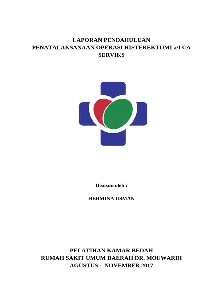Penatalaksanaan Operasi Histerektomi Kanker Serviks | PDF