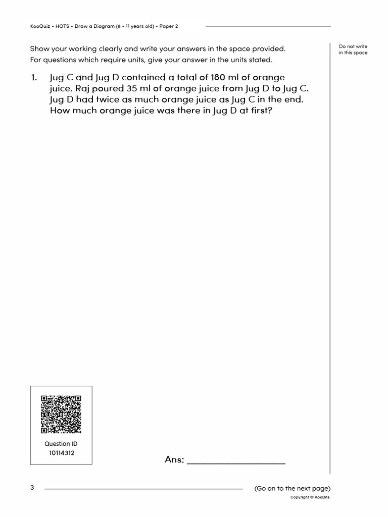 KooQuiz HOTS: Diagram Questions for Kids | PDF